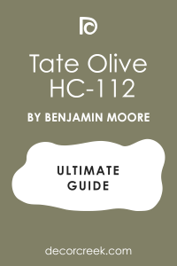 Tate Olive HC-112 Paint Color by Benjamin Moore - DecorCreek