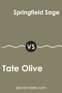 Tate Olive HC-112 Paint Color by Benjamin Moore - DecorCreek