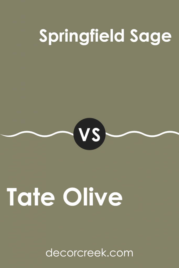 Tate Olive HC-112 Paint Color by Benjamin Moore - DecorCreek
