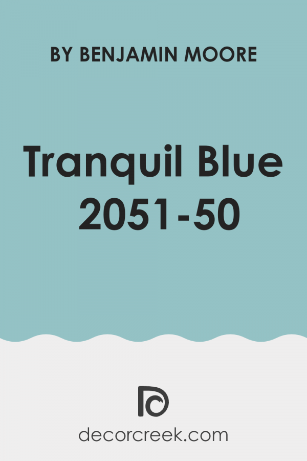 Tranquil Blue 2051-50 Paint Color by Benjamin Moore - DecorCreek