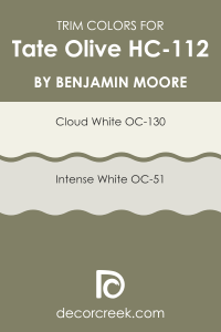Tate Olive HC-112 Paint Color by Benjamin Moore - DecorCreek