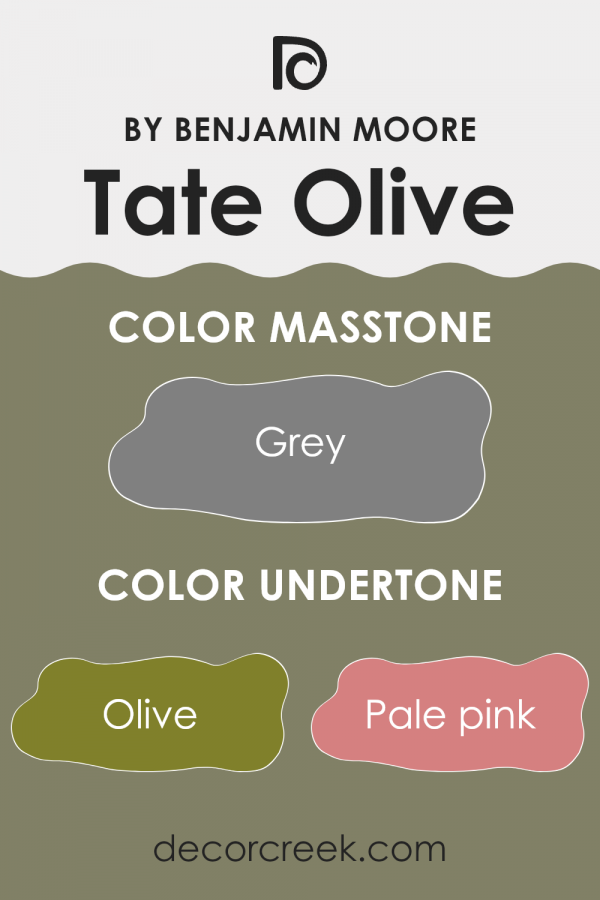 Tate Olive HC-112 Paint Color by Benjamin Moore - DecorCreek