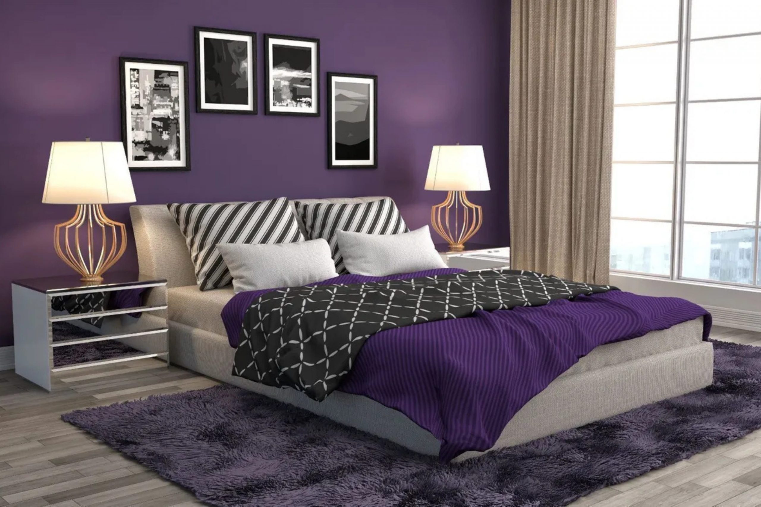 47 Purple Bedroom Paint Color Ideas – Beautiful Shades