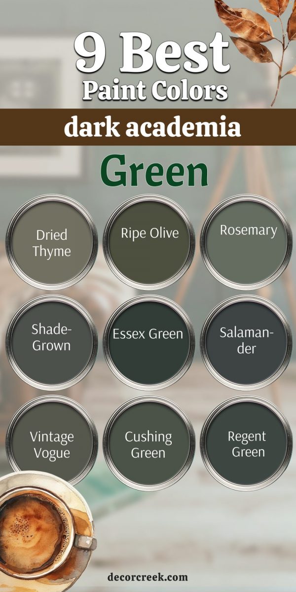 37 Best Dark Academia Paint Colors in 2026 Trend