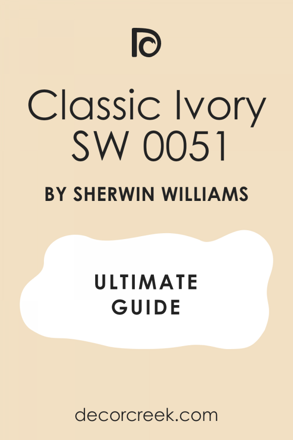 Classic Ivory SW 0051 Paint Color by Sherwin Williams - DecorCreek