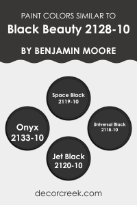 Black Beauty 2128-10 Paint Color by Benjamin Moore - DecorCreek