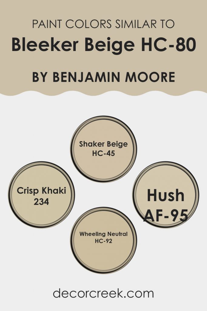 Bleeker Beige HC-80 Paint Color by Benjamin Moore - DecorCreek