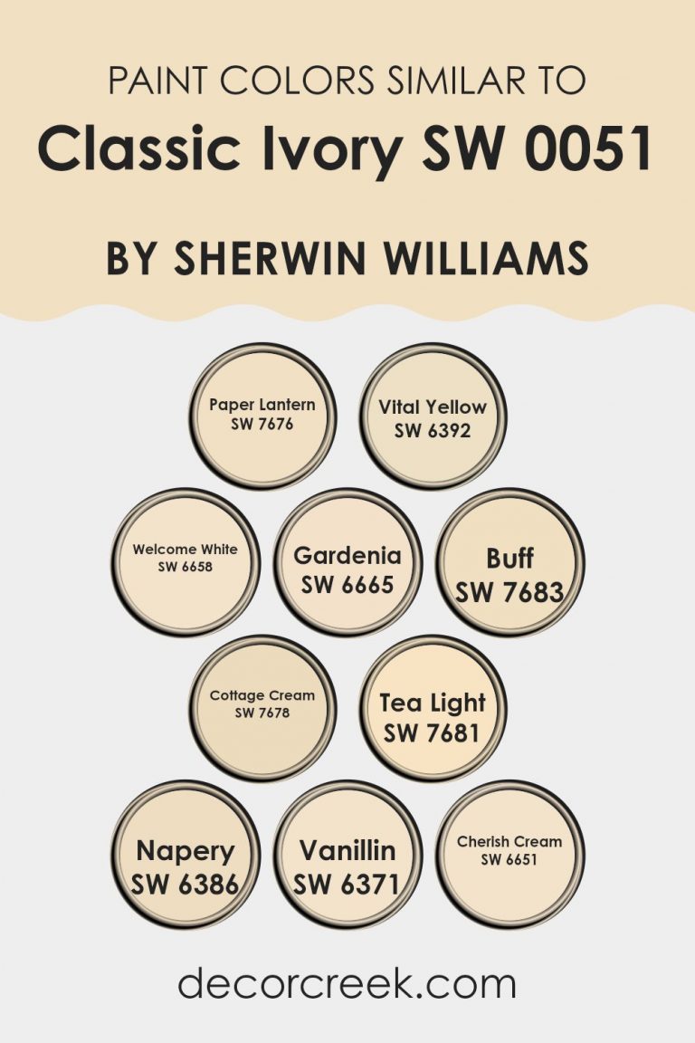 Classic Ivory SW 0051 Paint Color by Sherwin Williams - DecorCreek