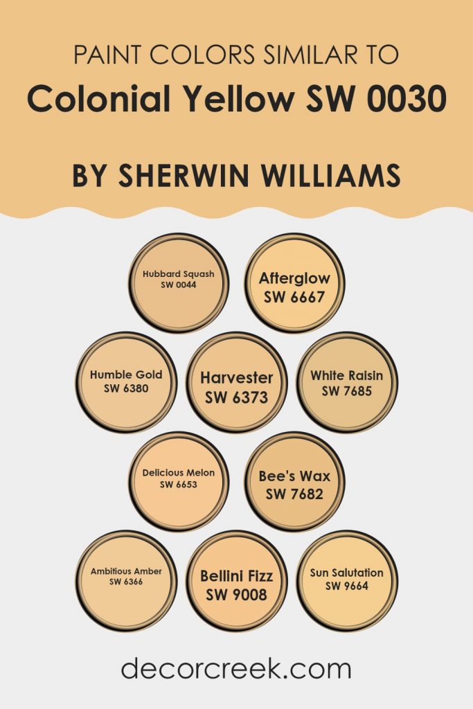 Colonial Yellow SW 0030 Paint Color by Sherwin Williams - DecorCreek