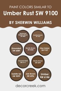 Umber Rust SW 9100 Paint Color by Sherwin Williams - DecorCreek
