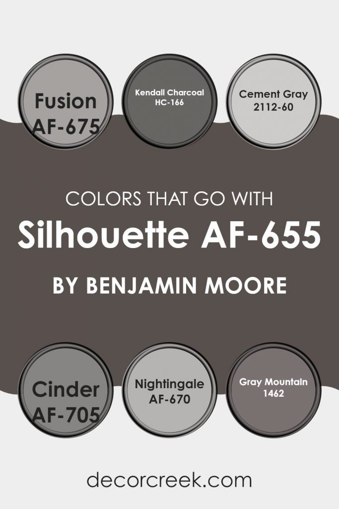 Silhouette AF-655 Paint Color by Benjamin Moore - DecorCreek