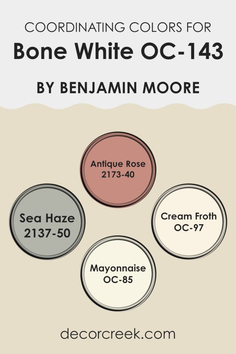 Bone White OC-143 Paint Color by Benjamin Moore - DecorCreek