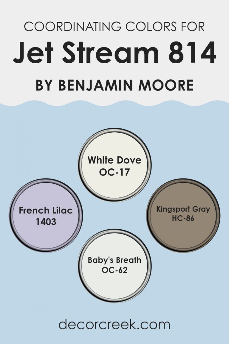 Jet Stream 814 Paint Color by Benjamin Moore - DecorCreek