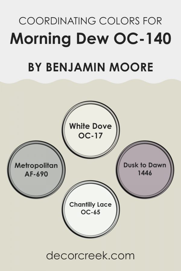 Morning Dew OC-140 Paint Color by Benjamin Moore - DecorCreek