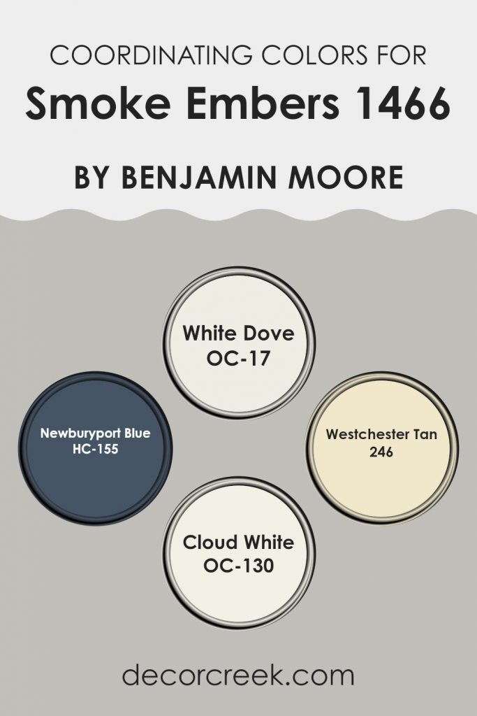 Smoke Embers 1466 Paint Color by Benjamin Moore - DecorCreek