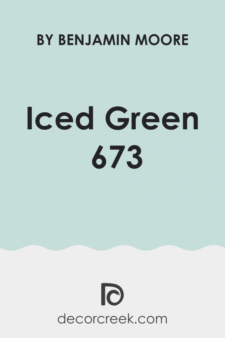 Iced Green 673 Paint Color by Benjamin Moore - DecorCreek