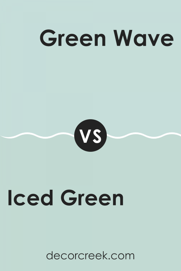 Iced Green 673 Paint Color by Benjamin Moore - DecorCreek