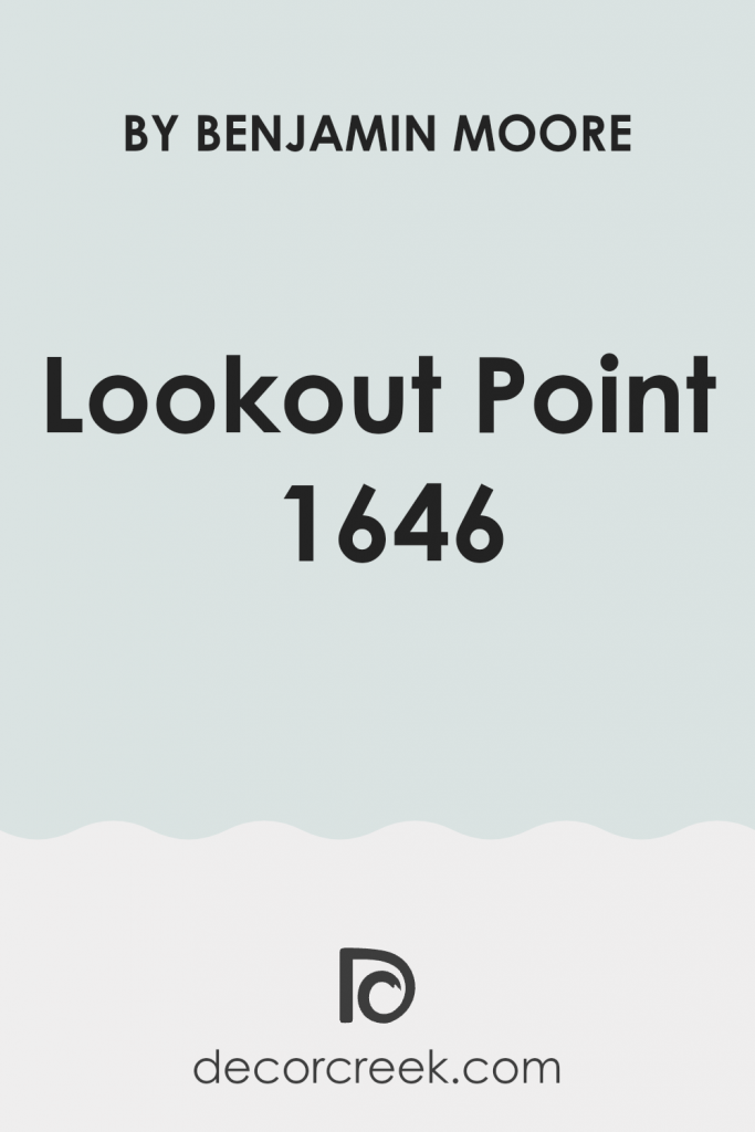 Lookout Point 1646 Paint Color by Benjamin Moore - DecorCreek