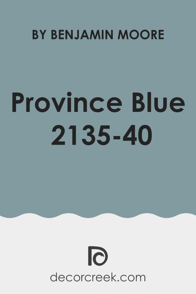 Province Blue 2135-40 Paint Color by Benjamin Moore - DecorCreek