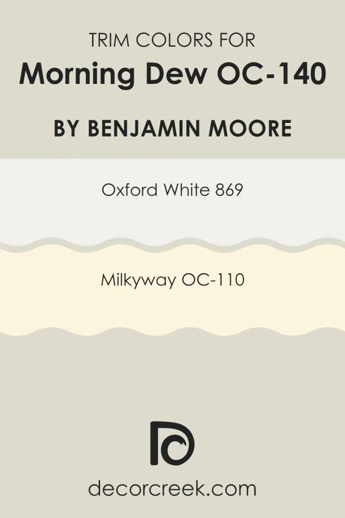 Morning Dew OC-140 Paint Color by Benjamin Moore - DecorCreek