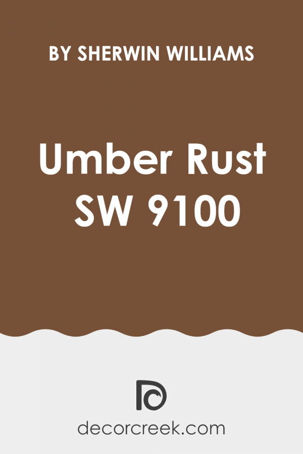 Umber Rust SW 9100 Paint Color by Sherwin Williams - DecorCreek