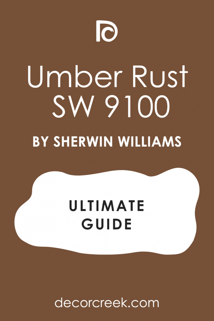 Umber Rust SW 9100 Paint Color by Sherwin Williams - DecorCreek
