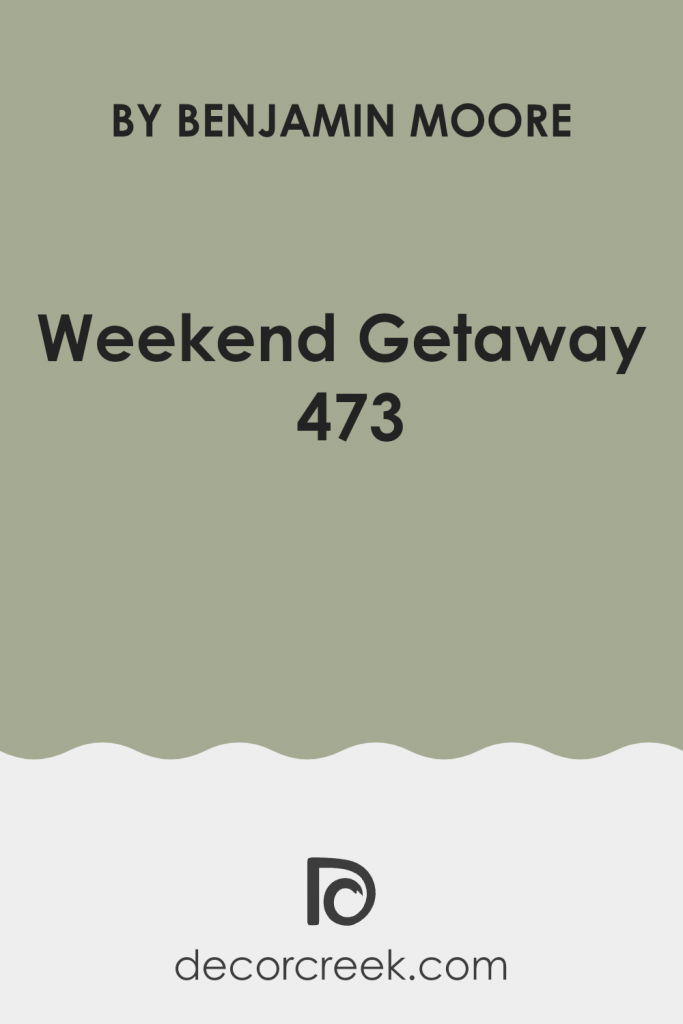 Weekend Getaway 473 Paint Color by Benjamin Moore - DecorCreek