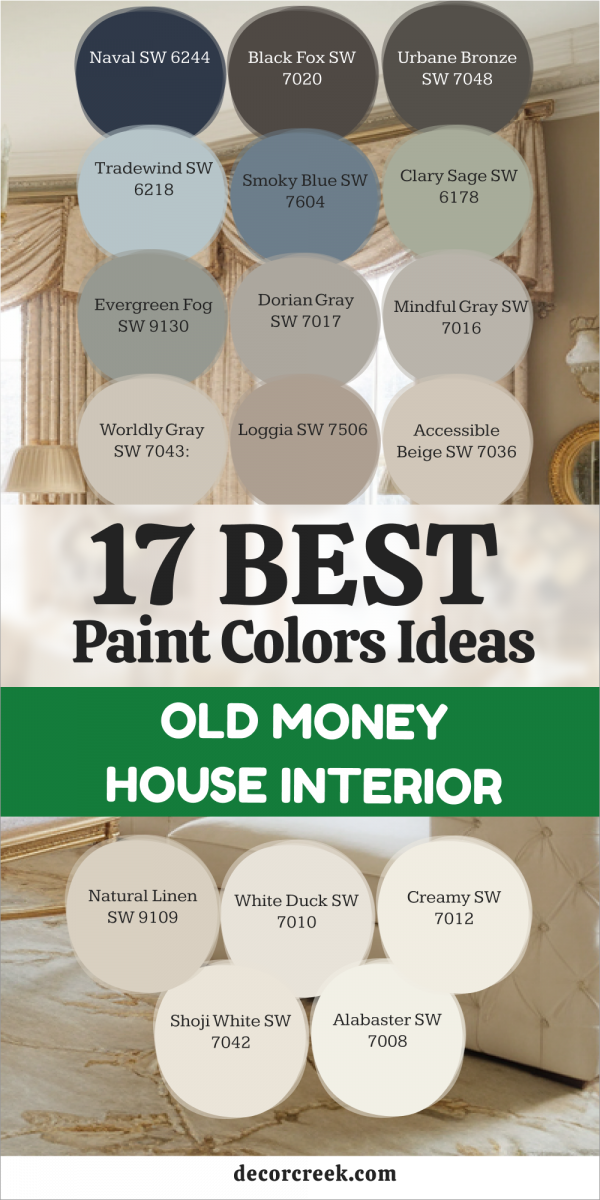 41 Paint Color Ideas For The Old Money House In 2026 - DecorCreek
