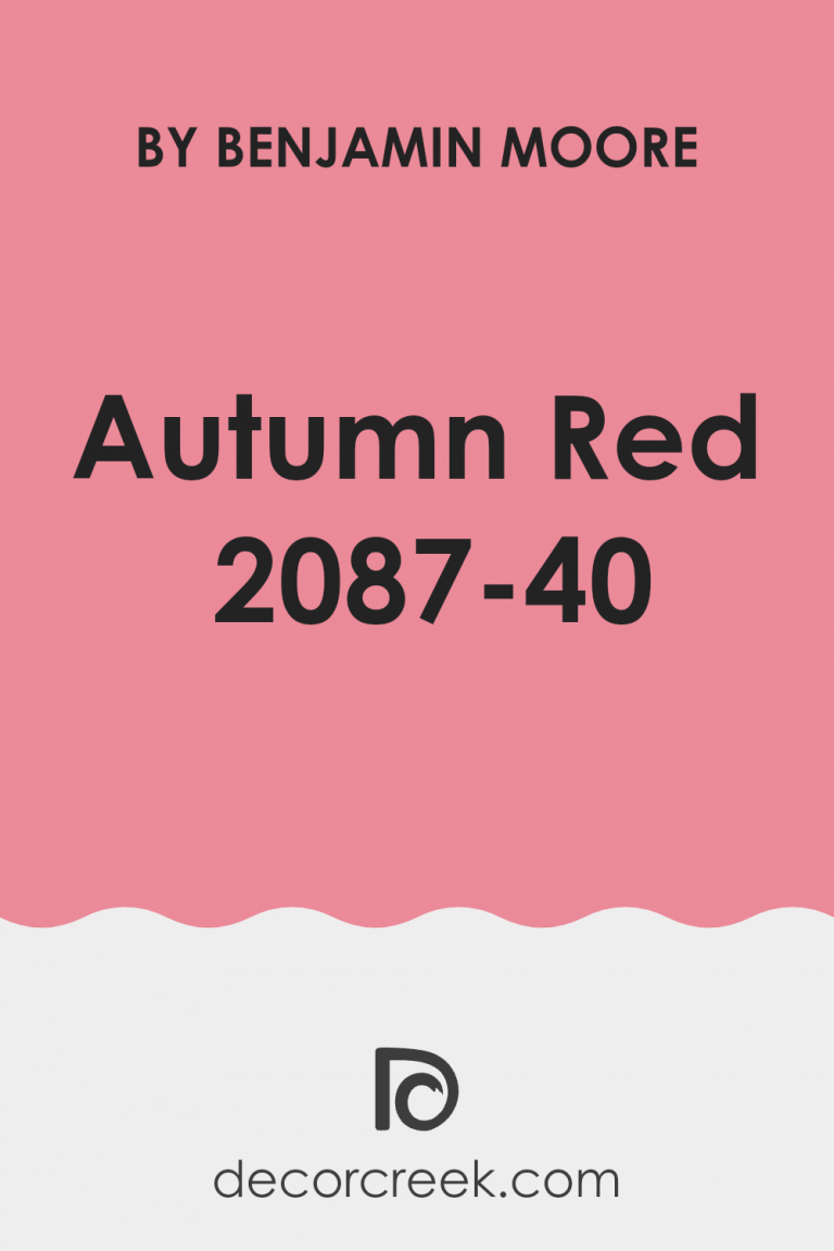Autumn Red 2087-40 Paint Color by Benjamin Moore - DecorCreek