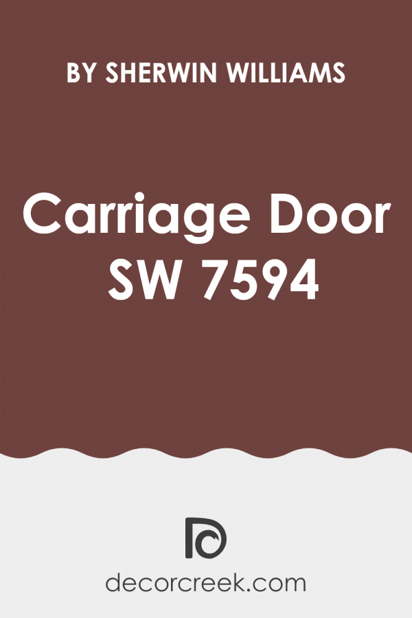 Carriage Door SW 7594 Paint Color by Sherwin Williams - DecorCreek