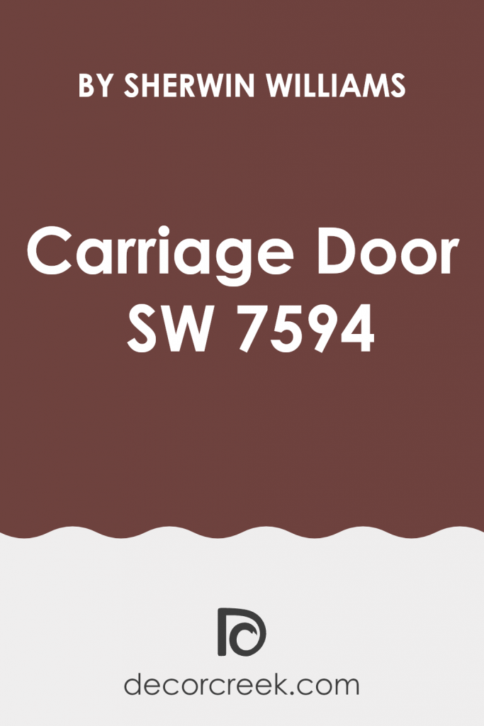 Carriage Door SW 7594 Paint Color by Sherwin Williams - DecorCreek
