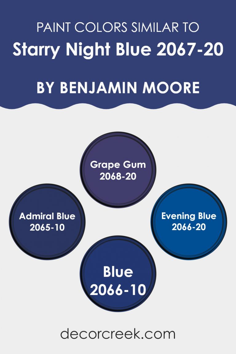Starry Night Blue 2067-20 Paint Color by Benjamin Moore - DecorCreek