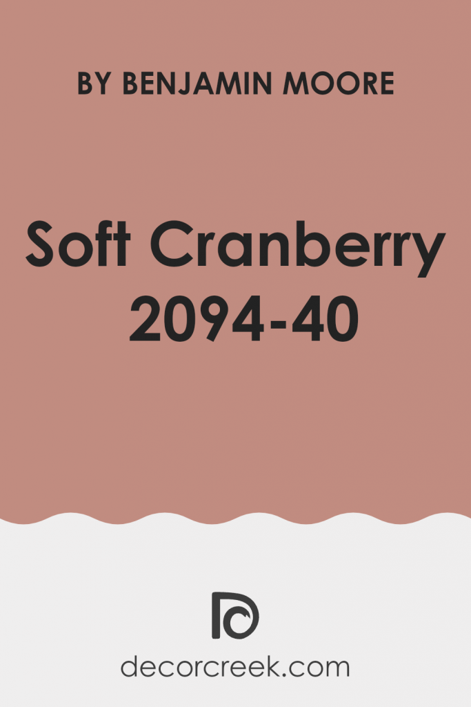 Soft Cranberry 2094-40 Paint Color by Benjamin Moore - DecorCreek