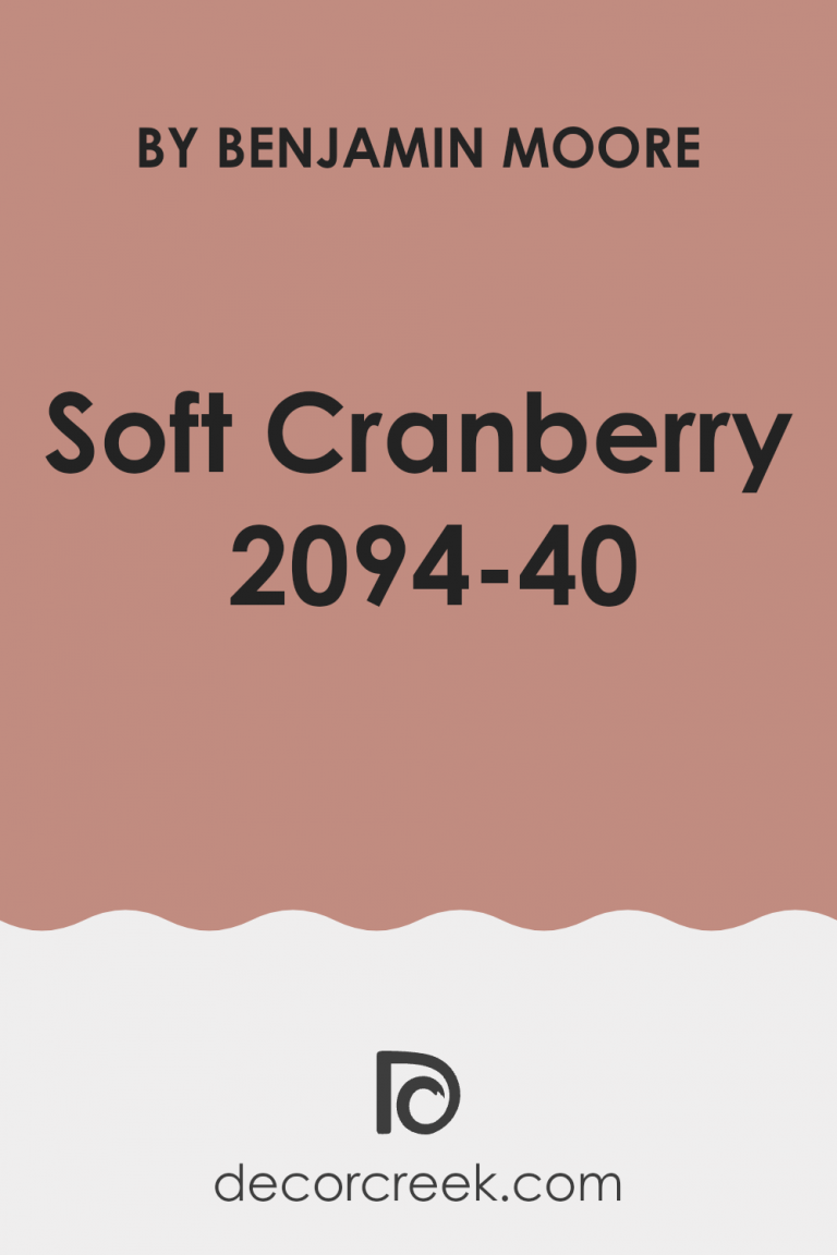 Soft Cranberry 2094-40 Paint Color by Benjamin Moore - DecorCreek