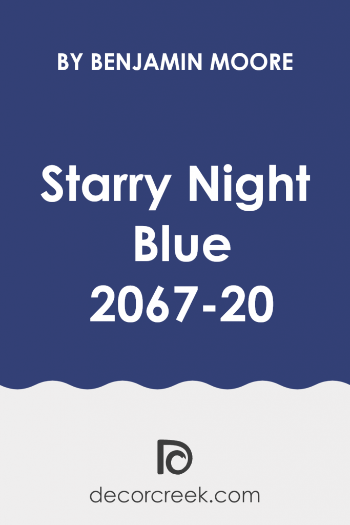 Starry Night Blue 2067-20 Paint Color by Benjamin Moore - DecorCreek