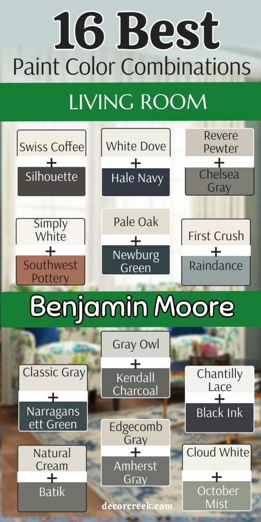 33 Living Room Paint Color Combinations in 2026 - DecorCreek