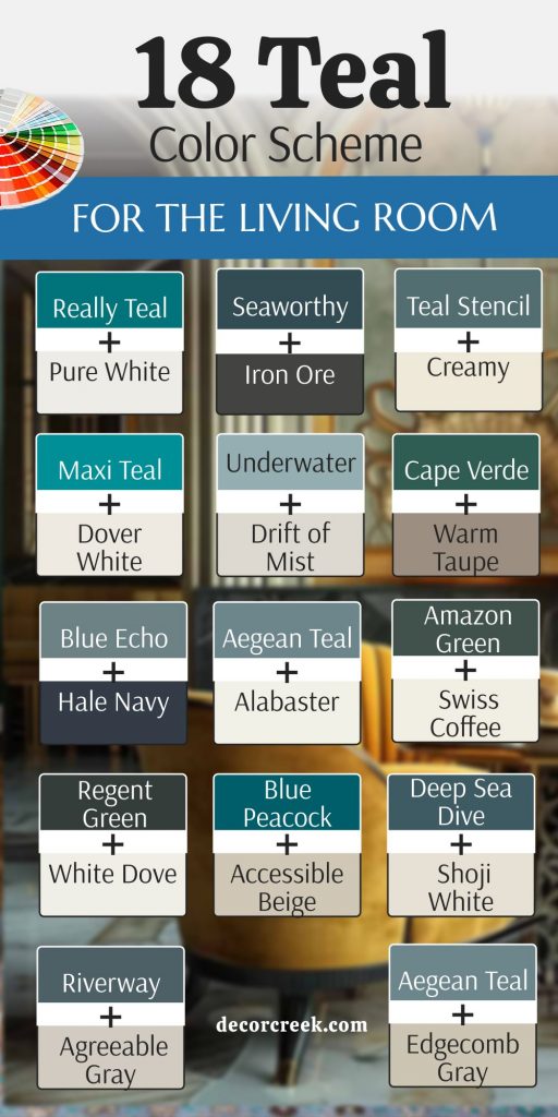 34 Teal Living Room Color Scheme Ideas for a Modern Home - DecorCreek