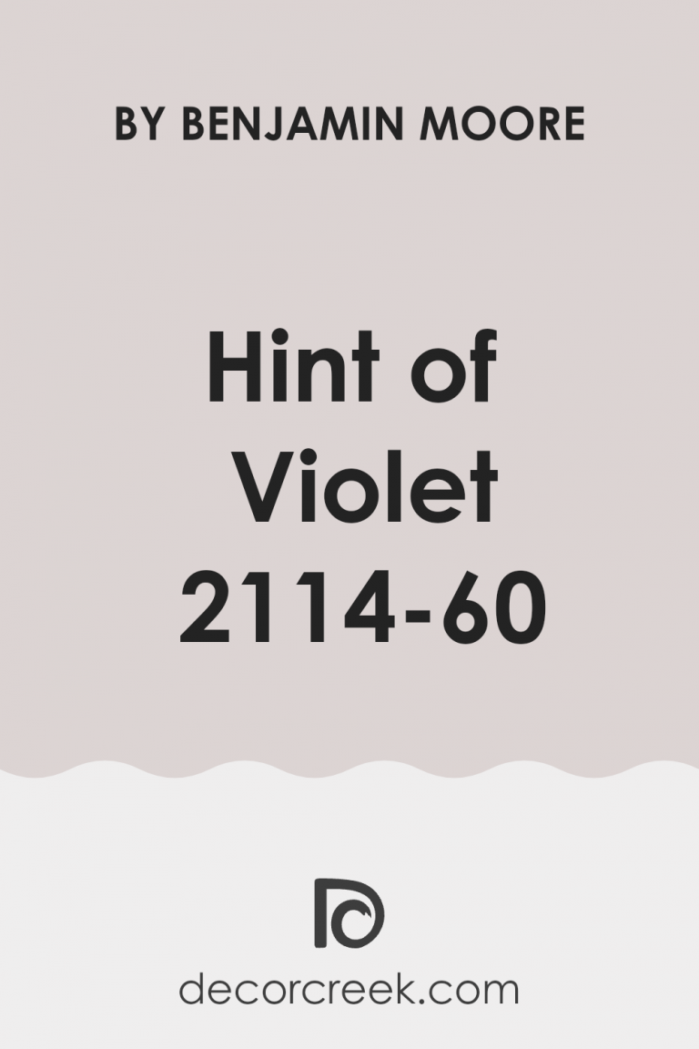 Hint of Violet 2114-60 Paint Color by Benjamin Moore - DecorCreek