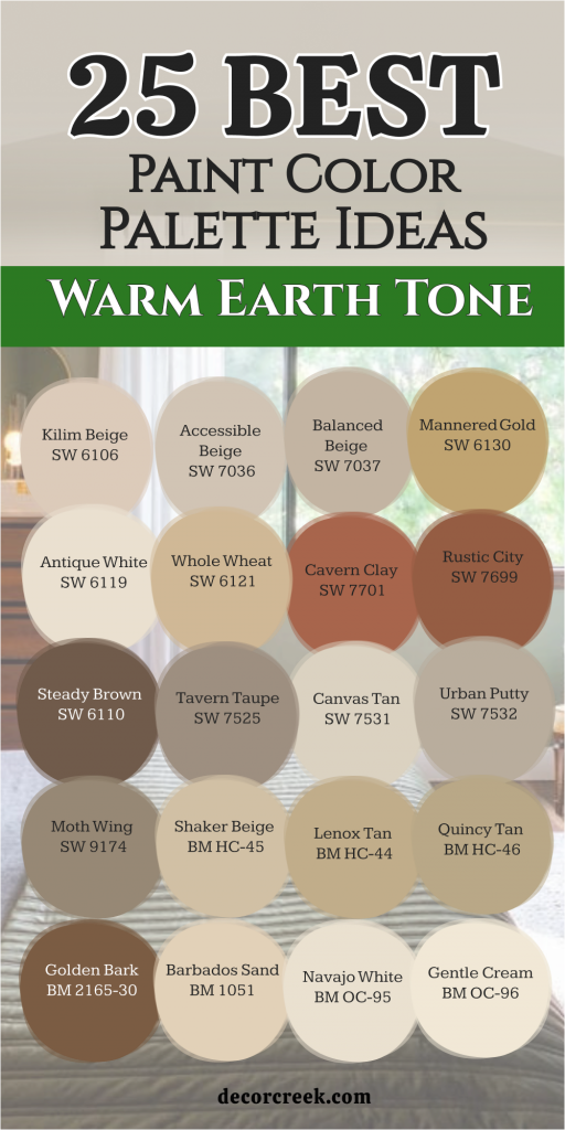 28 Ideas for the Earth Tone Color Palette for the Whole House