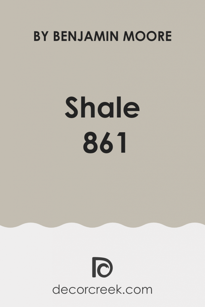 Shale 861 Paint Color by Benjamin Moore - DecorCreek