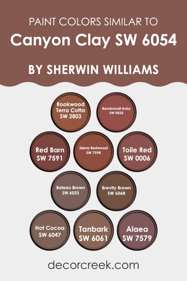 Canyon Clay SW 6054 Paint Color by Sherwin Williams - DecorCreek