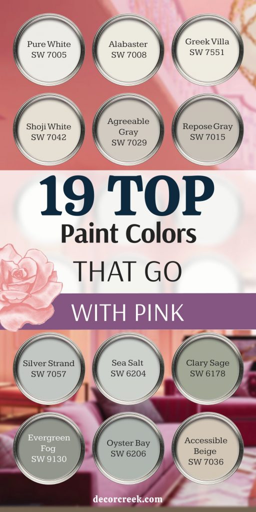 19 Best Paint Colors That Go With Pink for Beautiful Rooms - DecorCreek